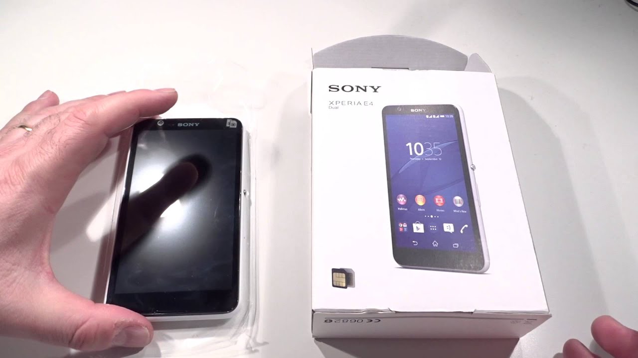 SONY XPERIA E4 DUAL - Unboxing - YouTube