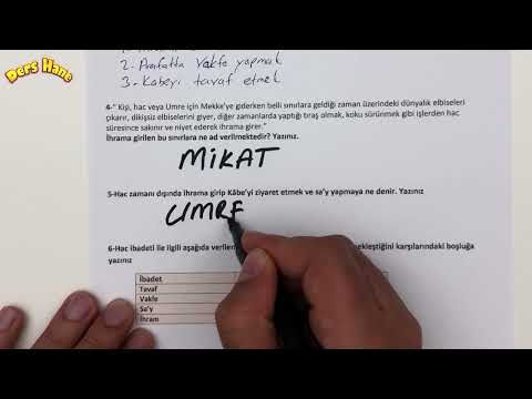 7.Sınıf Din Kültürü 1.Dönem 2.Yazılı Soruları | Açık Uçlu Klasik Yazılı 2023