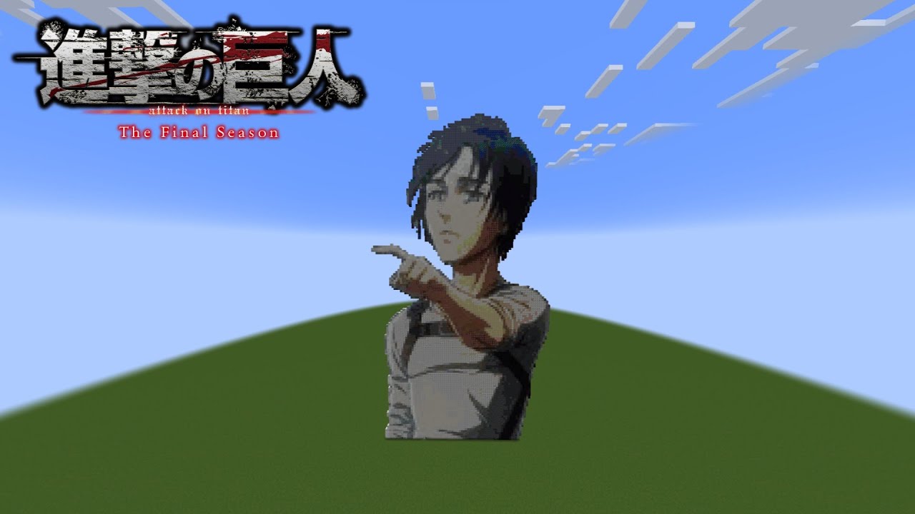 Eren Yeager Minecraft Pixelart - YouTube