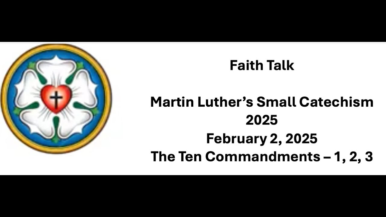 Luther's Small Catechism - Ten Commandments - I,II,III - YouTube