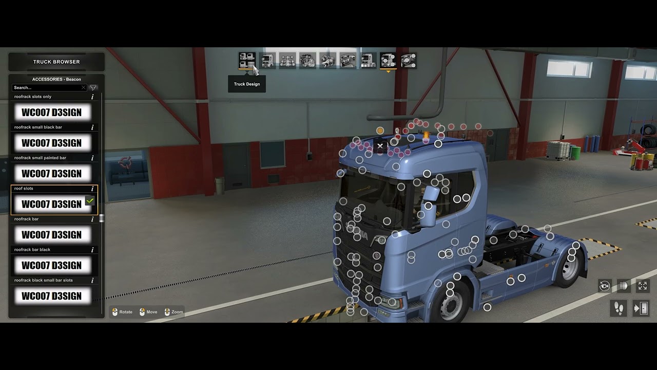 ETS2 Scania NG roof slots update - YouTube