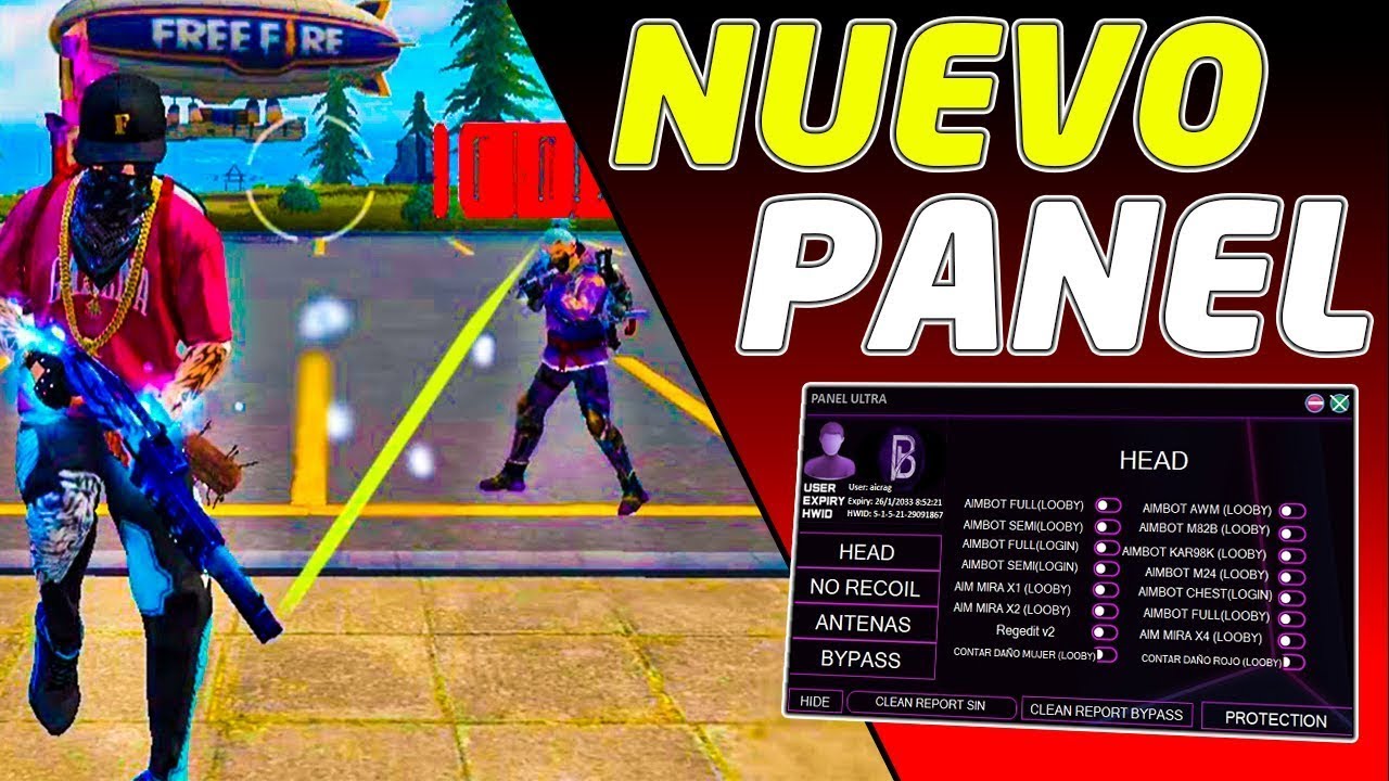 PANEL AIMBOT + AIMBOT AWM 100% FREE FIRE GRATIS - 100% ANTIBAN Y ANTI ...