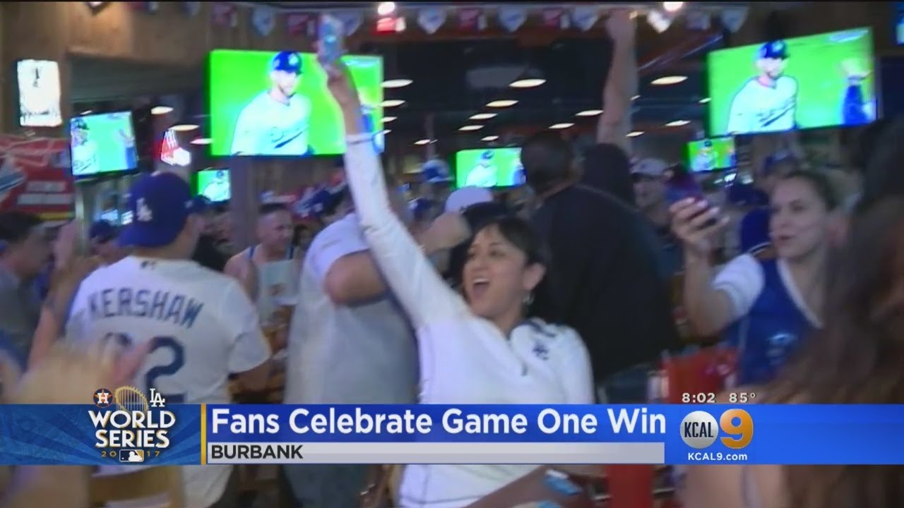 Watch Parties Turn Into Victory Parties For Dodgers Fans - YouTube