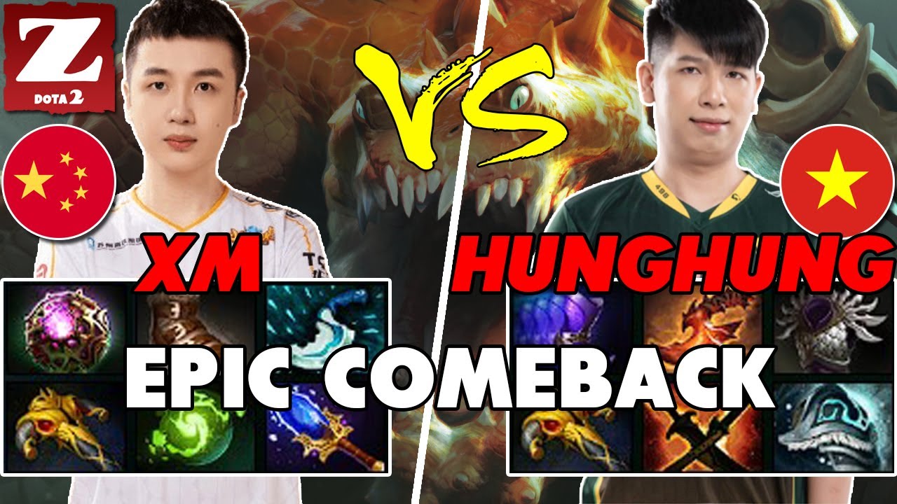 XM (EARTHSHAKER) vs HUNGHUNG (PRIMAL BEAST) - Epic Battle Of Mid Players Dota 2 - Z Dota 2 ...