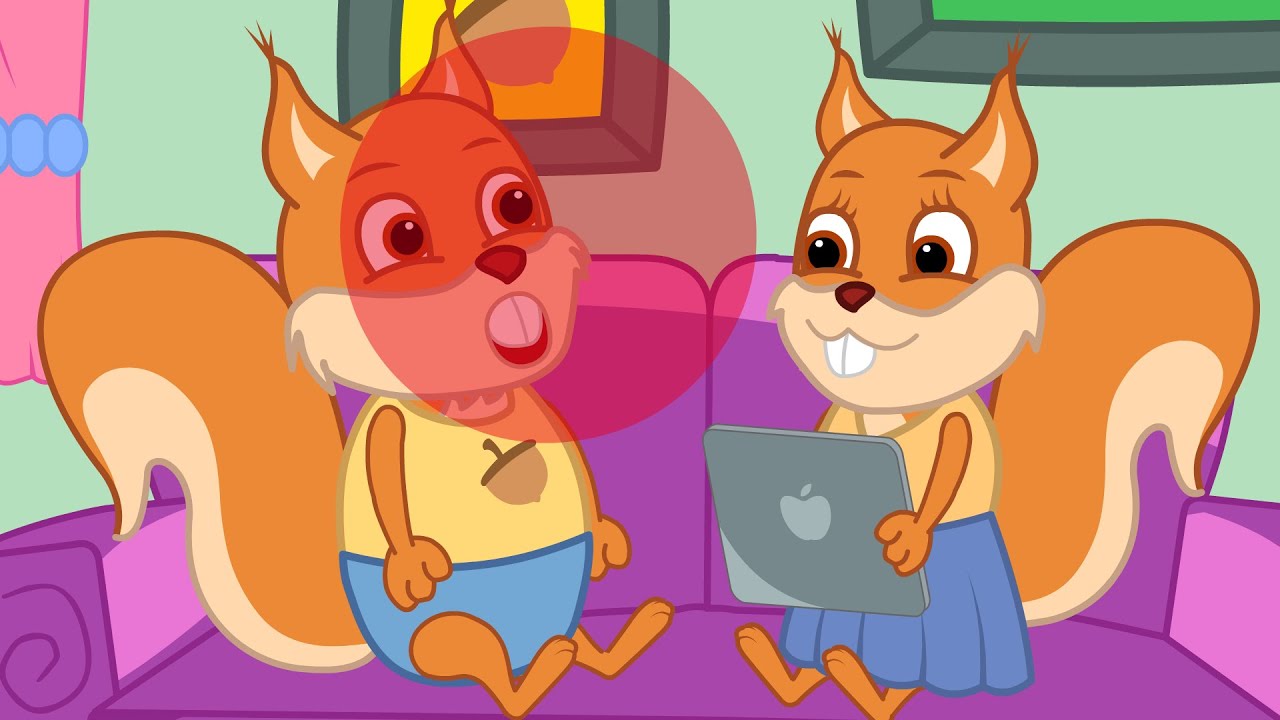 🔴 LIVE Bridie Squirrel in English - Large gum gummy bladder Cartoon for ...