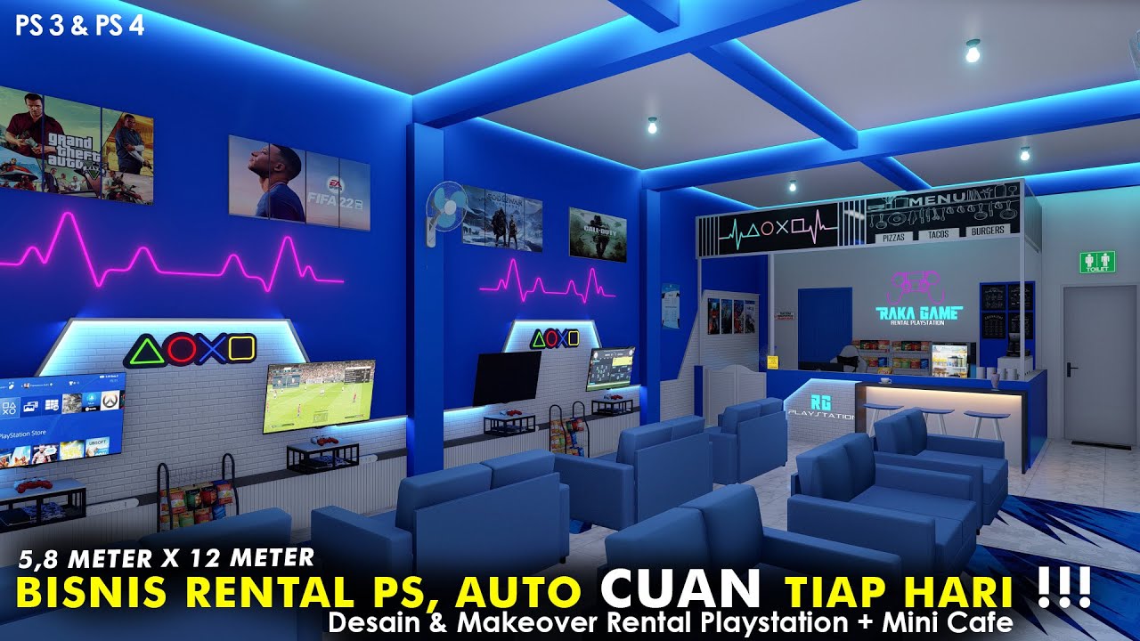 AUTO CUAN TIAP HARI !!! DESAIN & MAKEOVER BISNIS RENTAL PLAYSTATION ...