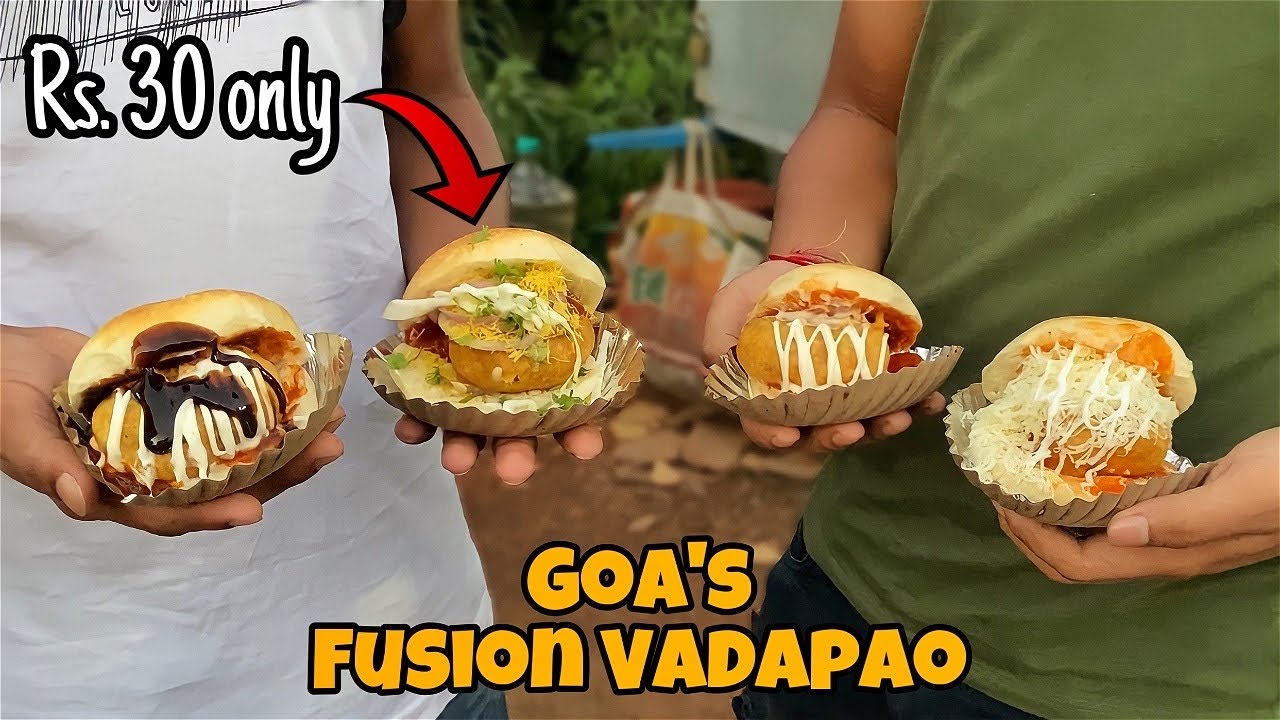 Goa's 1st Fusion Vadapao at Margao only Rs. 30 | (4 Styles of Special ...