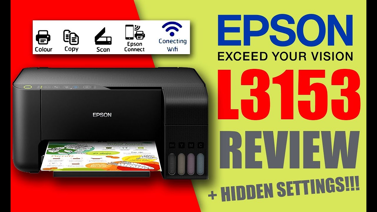 Epson Ecotank L3153 Unboxing, Testing, iPrint App, Wifi-Direct, Hidden ...