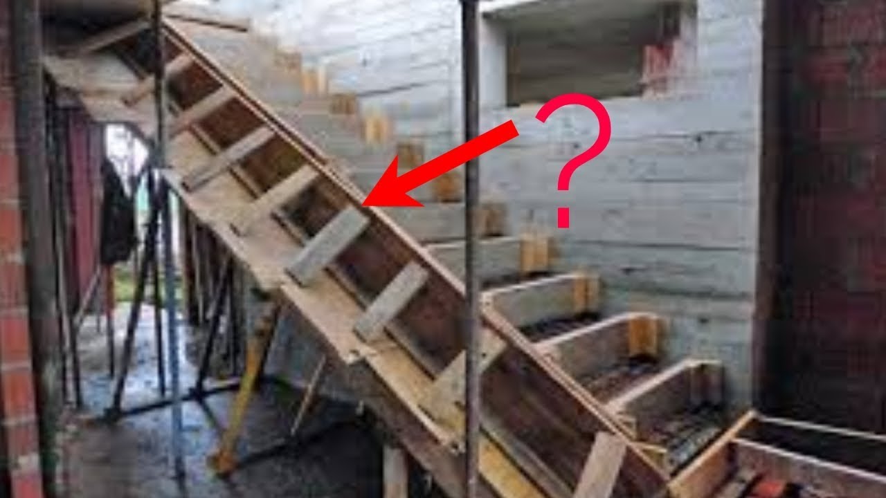 Stair case Shuttering Construction - YouTube