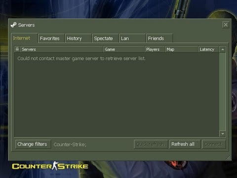corrigindo erro : could not contact master game server to retrieve ...
