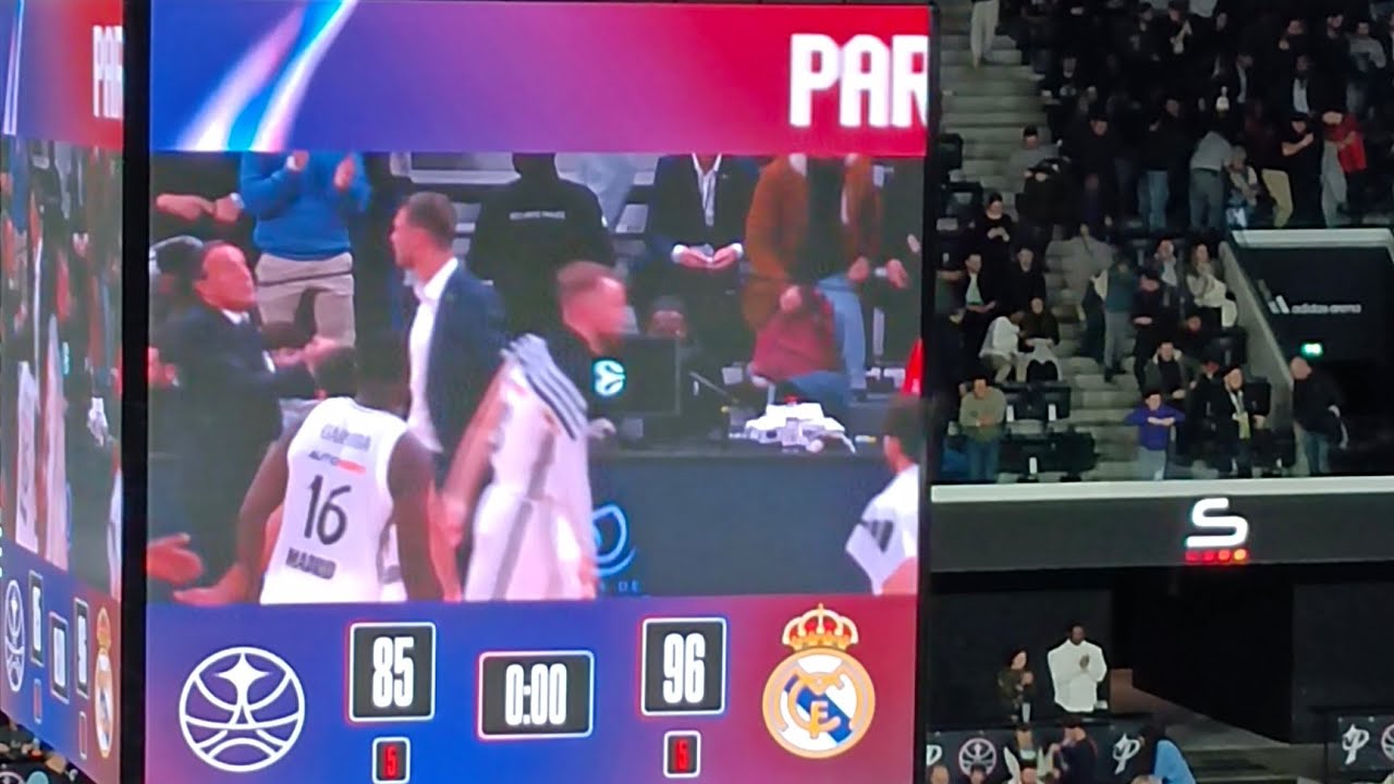 Paris Saint-Germain vs. Real Madrid 🏀 PSG-RMA en Paris. Adidas Arena ...
