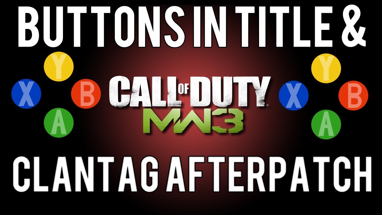 MW3 Glitches - Permanent Buttons In Elite Clan Title + Emblem - YouTube