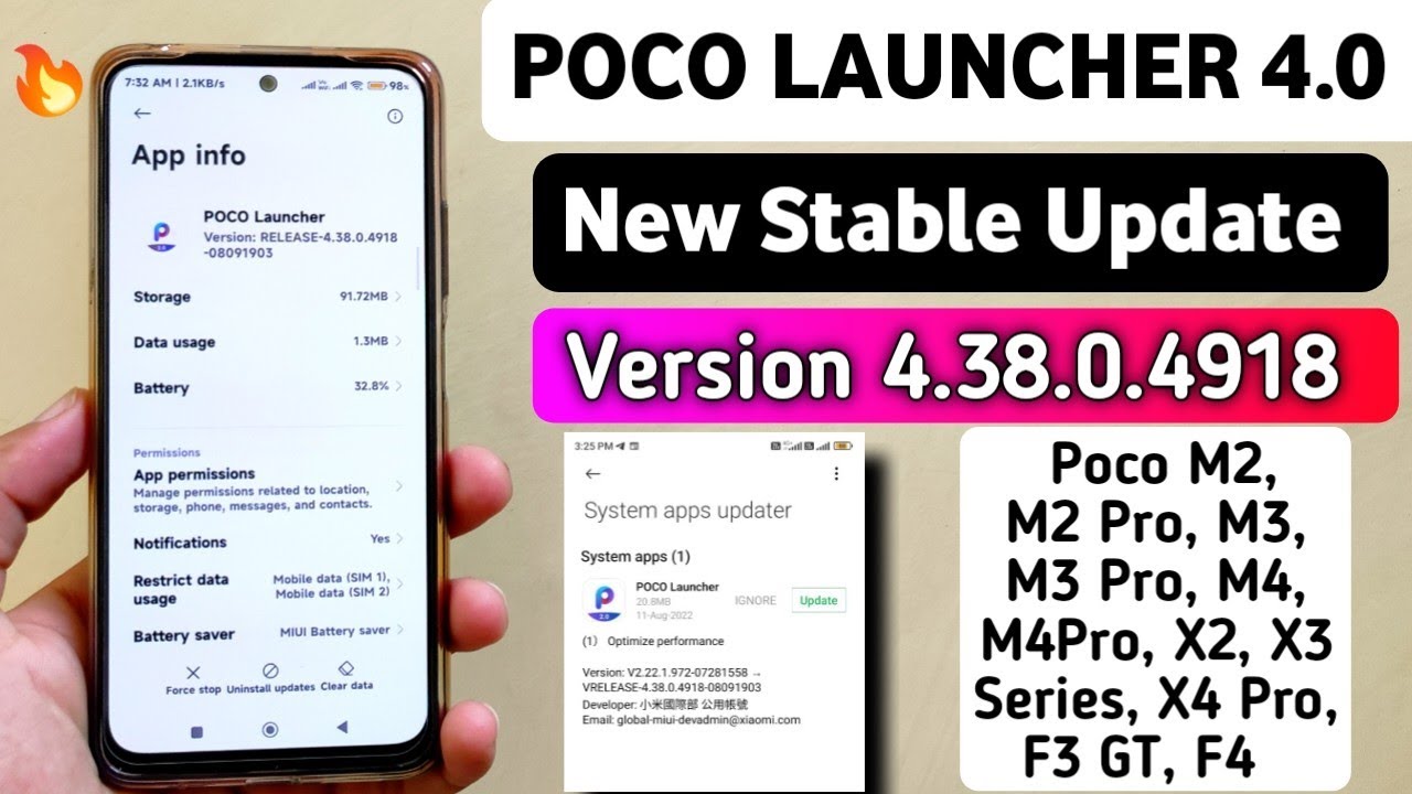 Poco Launcher 4.0 New Stable Update in India - Version 4.38.0.4918 ...