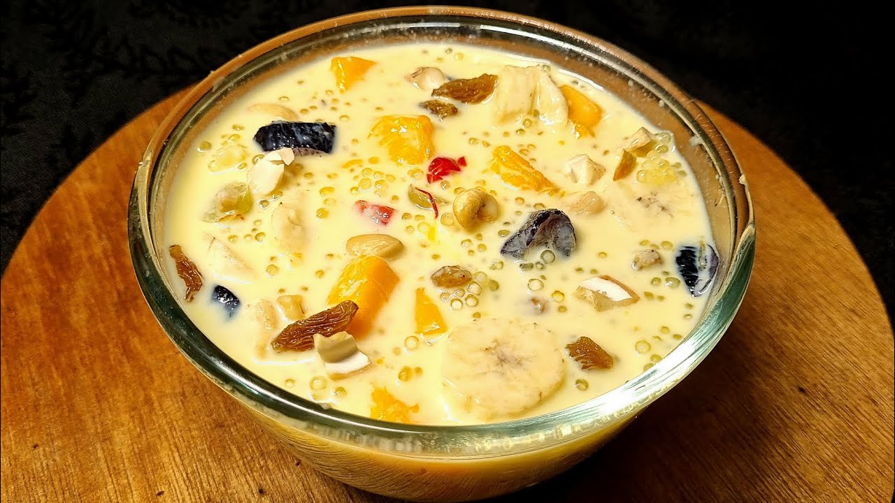 Easy Sago Dessert |Sago Fruit Salad/Custard for Vrat| সাবুর ফ্রুট ...