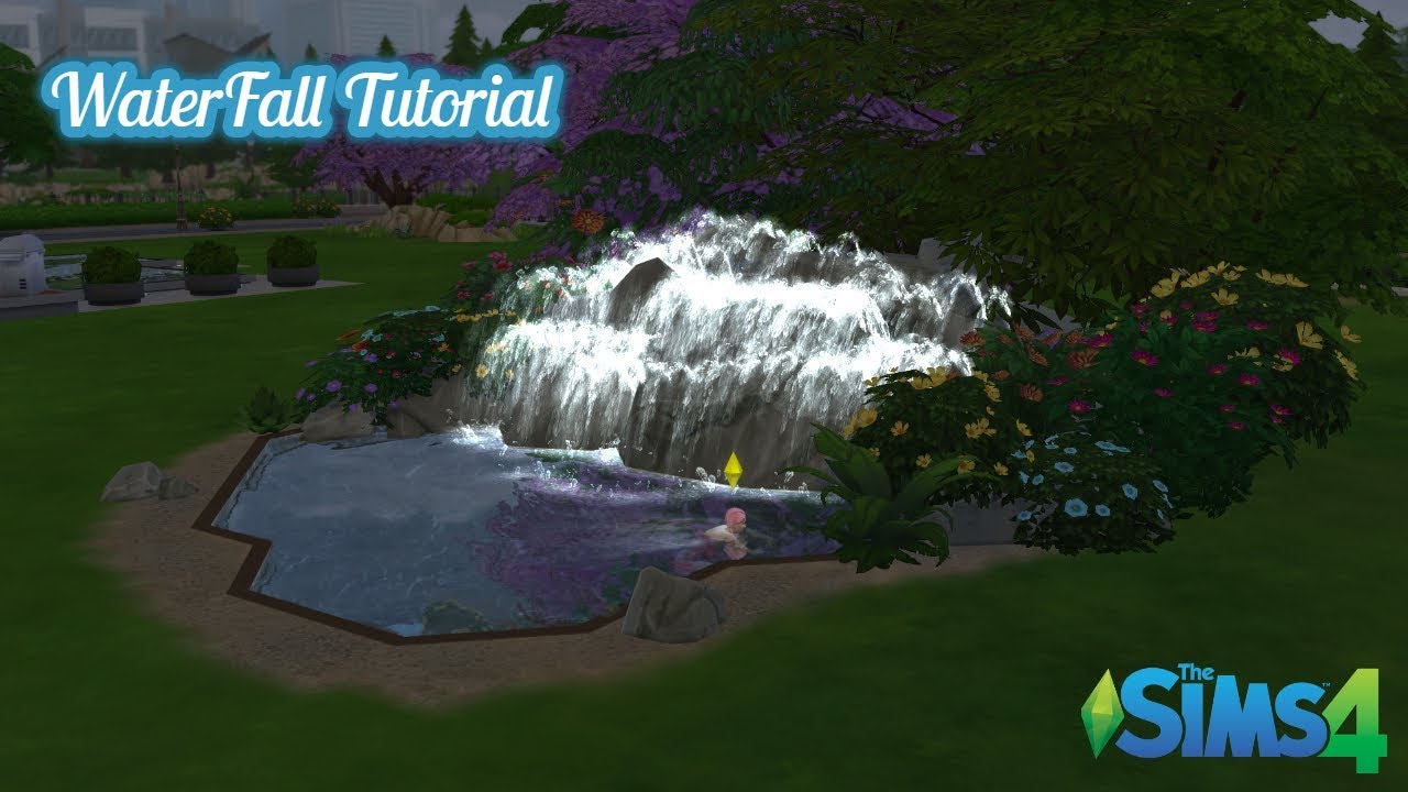 The Sims 4 Tutorial // Waterfall - YouTube