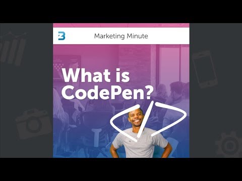 What is CodePen? | Marketing Minute #013 - YouTube
