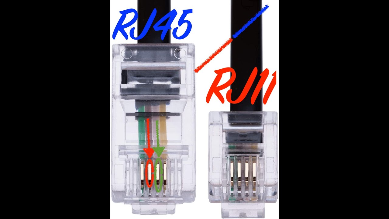 Remplacer la RJ11 par une RJ45 - YouTube