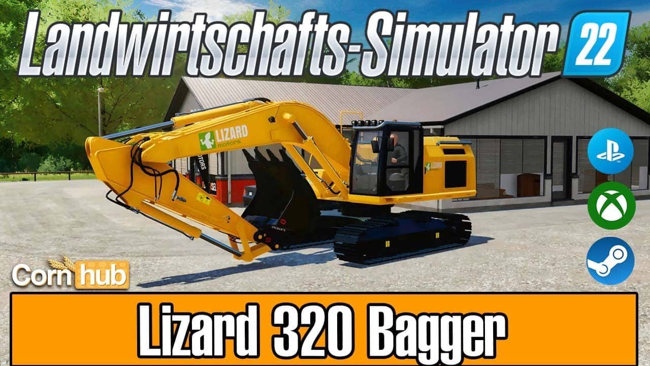 LS22 Mods - Lizard 320 Bagger- LS22 Modvorstellung - YouTube
