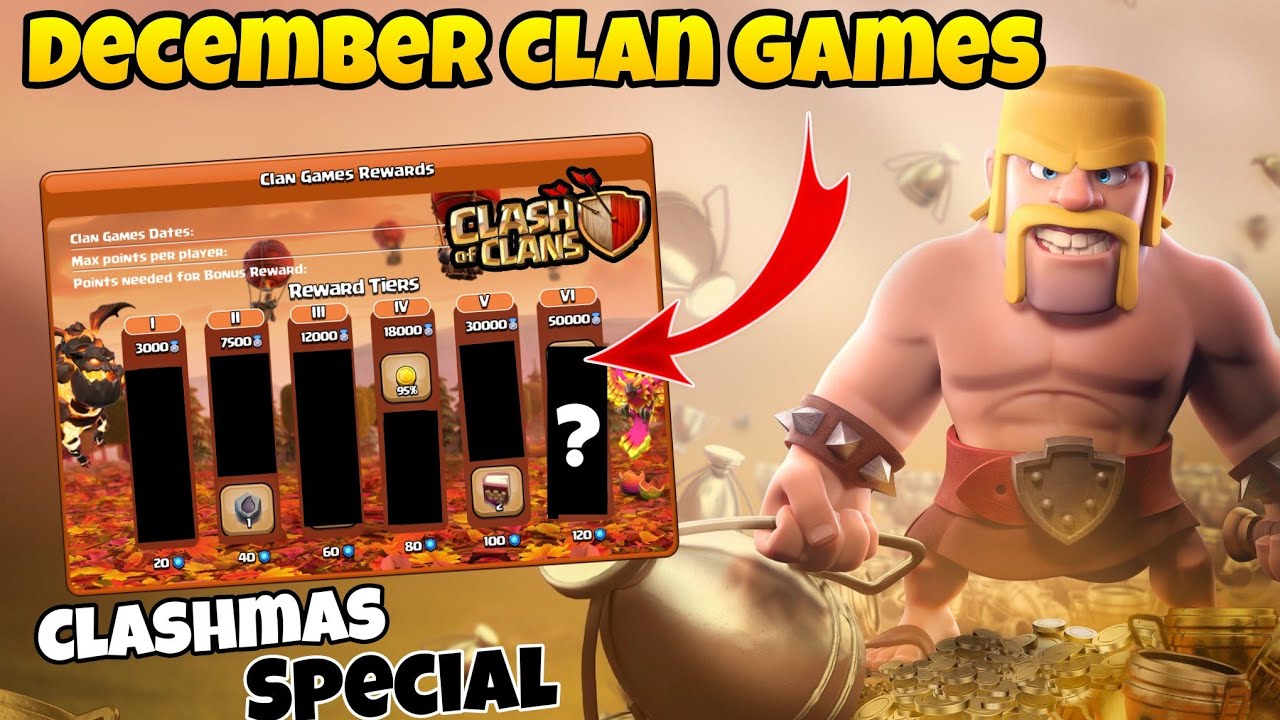 Coc Upcoming December Clan Games 2022 Full Confirm Rewards-Coc December ...