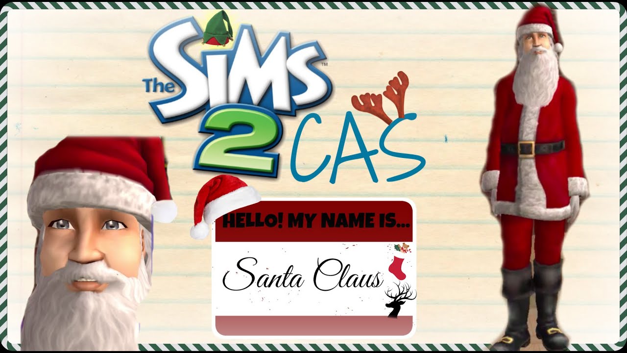 Sims 2 CAS: Santa Claus - YouTube