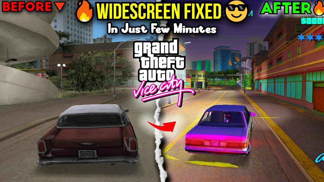 GTA Vice City Full HD Widescreen Fix Tutorial | Easy Method - YouTube
