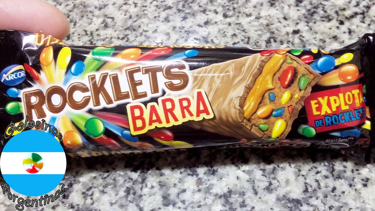 Rocklets Barra con Caramelo, Relleno sabor Chocolate y Chocolate con ...