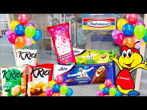 Hunting Jajan Eskring Indomaret⁉️Eskrim Aice Chocolate Susu Ultra Milk Dan Snack KRice #icecream