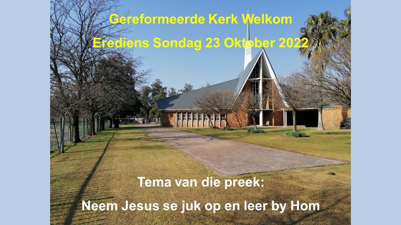 Matteus 11:28-30 / Neem Jesus se juk op en leer by Hom / Erediens 23 ...