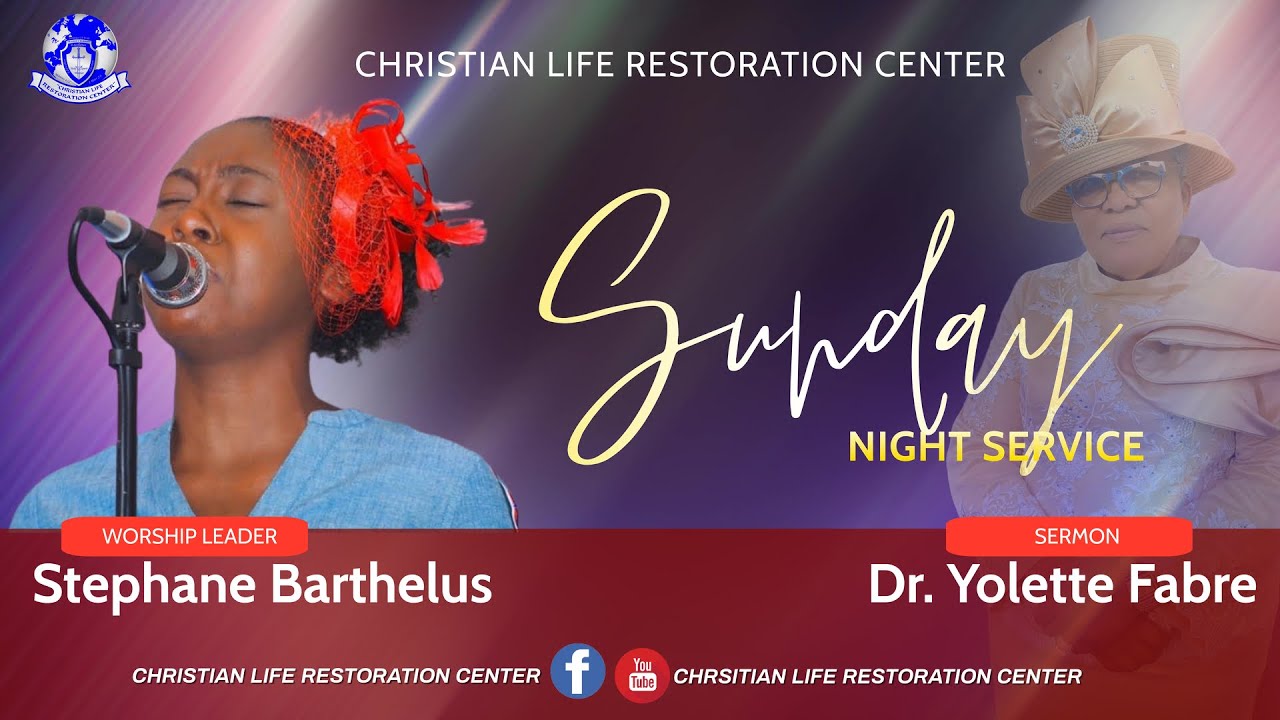 SUNDAY YOUTH NIGHT SERVICE | DR. YOLETTE FABRE - YouTube