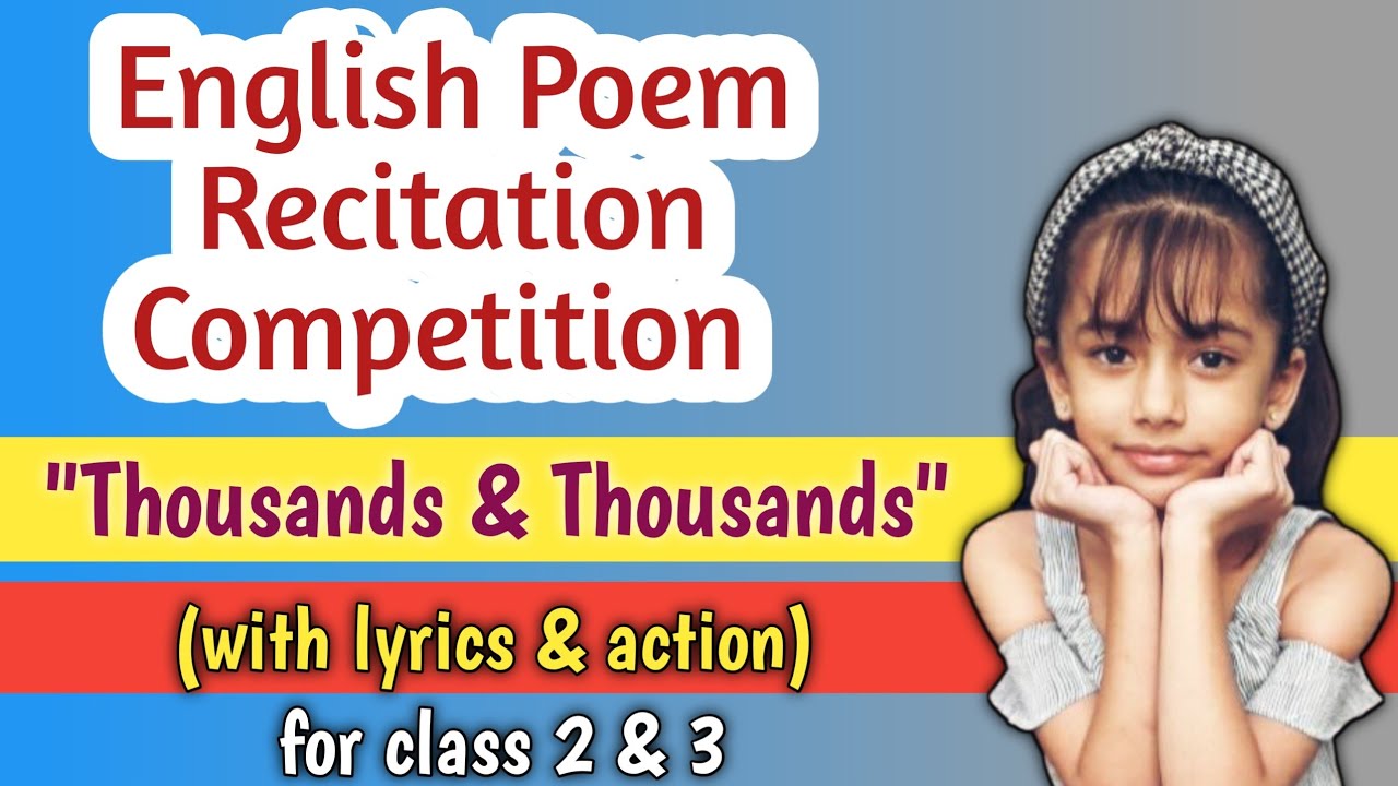 English poetry recitation competition for class 2, class 3 - YouTube