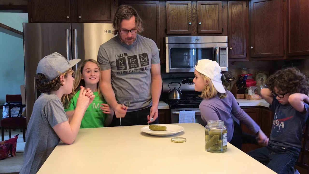 Butcher Family quarantine science - pickle experiment - YouTube