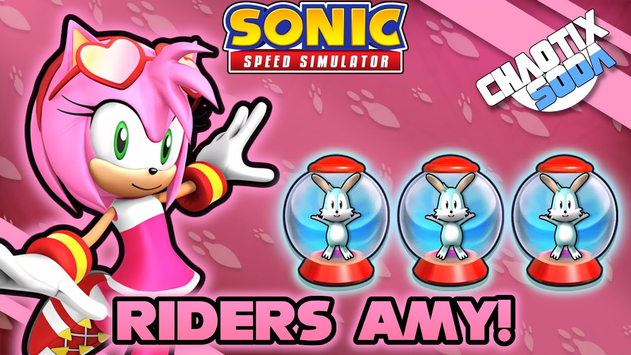 Unlocking Rider's Amy in Sonic Speed Simulator (Animal Rescue Event ...