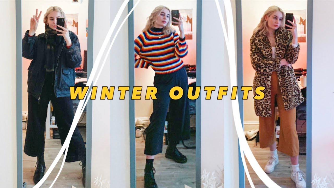 winter outfit inspo / week in outfits - YouTube