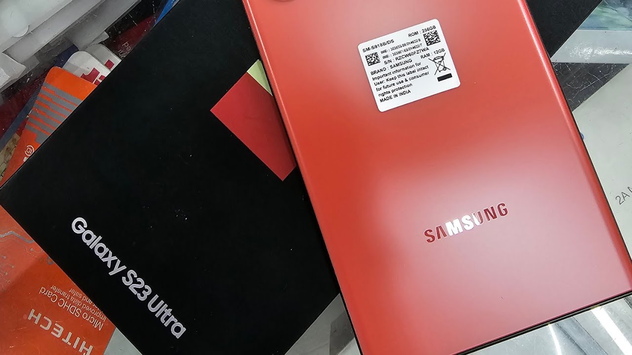 S23 Ultra Unboxing | Galaxy S23 Ultra Red colour | #samsungs23ultra # ...
