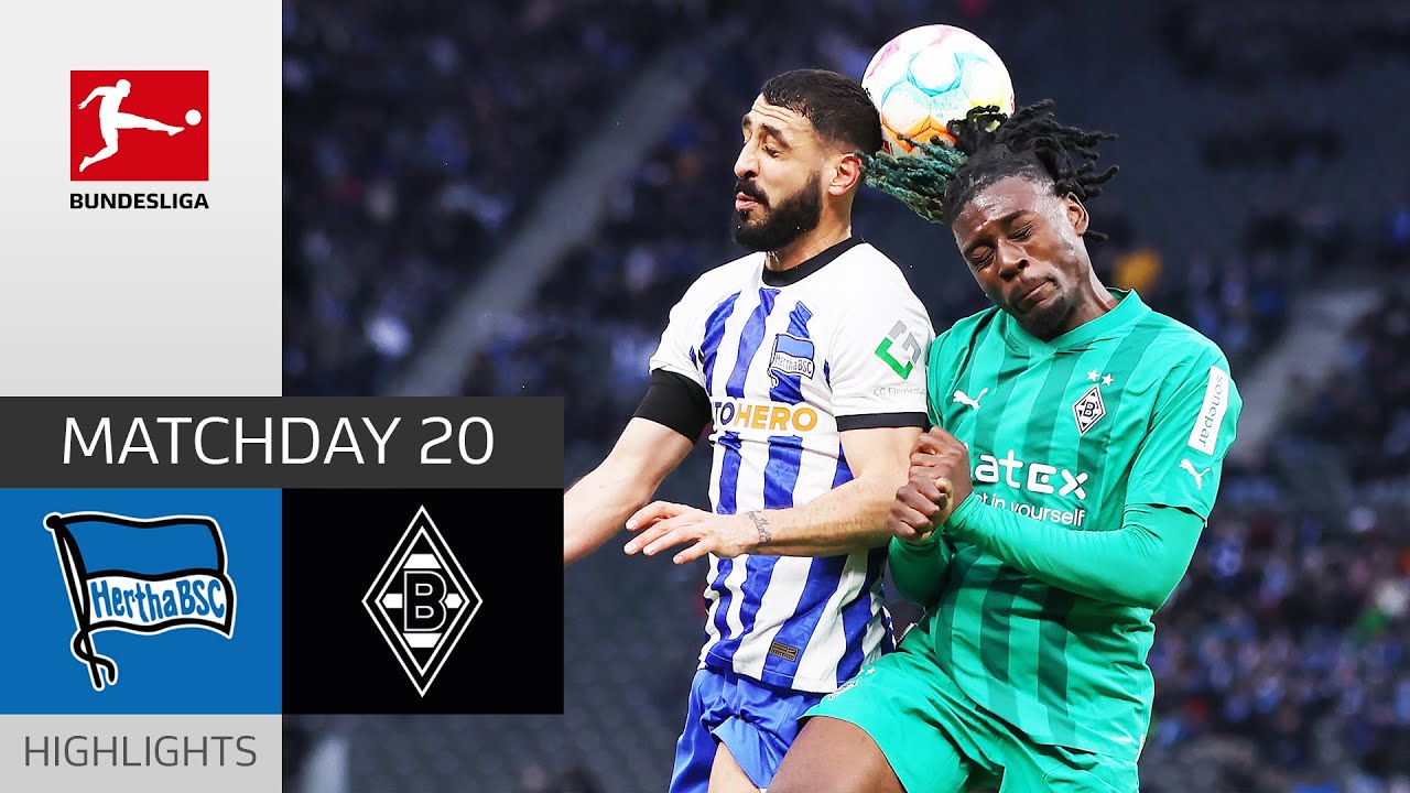 Hertha BSC - Borussia M'gladbach 4-1 | Highlights | Matchday 20 ...
