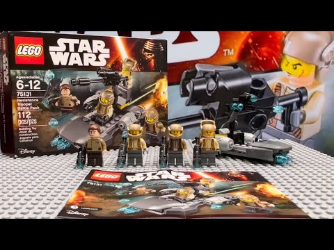 75131 Lego Resistance Trooper Battle Pack Review! Lego Star Wars - YouTube