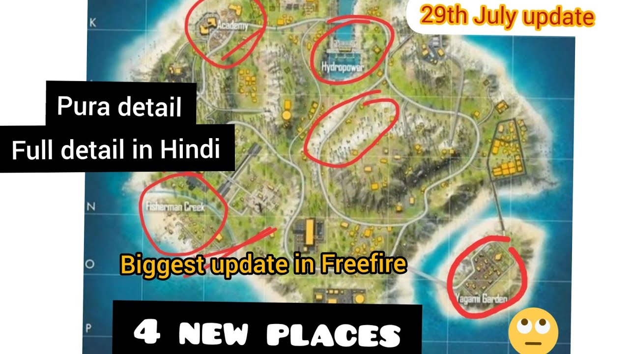 Free fire 29th July Biggest update | New map | Full detail in Hindi ...