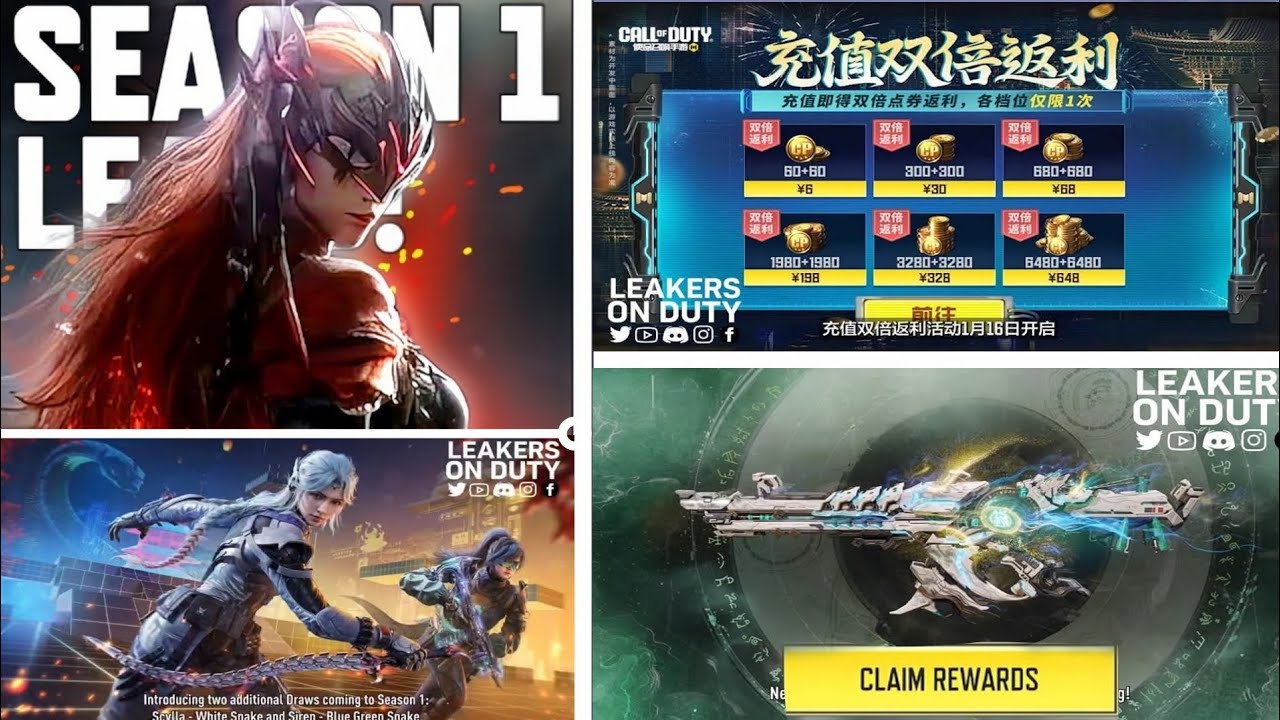 COD Mobile Season 1 Leaks: Double CP, Mythic Sophia, New Modes & Free ...