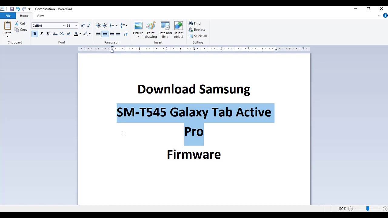 How To Download Samsung SM-T545 Galaxy Tab Active Pro Stock Firmware ...
