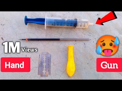 How to make syringe Slingshot 😲😲|| How to make syringe gun 🔫|| # ...