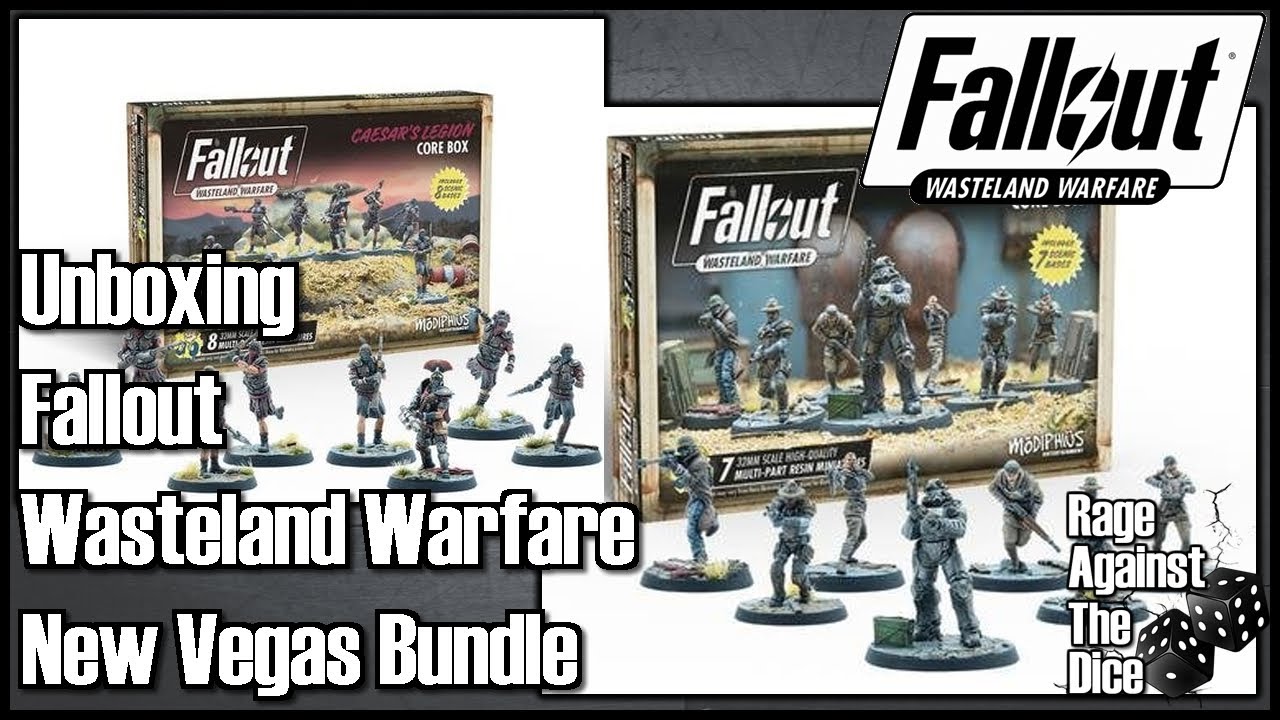 Unboxing Fallout Wasteland Warfare New Vegas Bundle - YouTube
