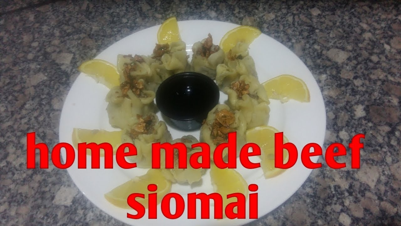 Home made beef siomai/ how to cook beef siomai - YouTube