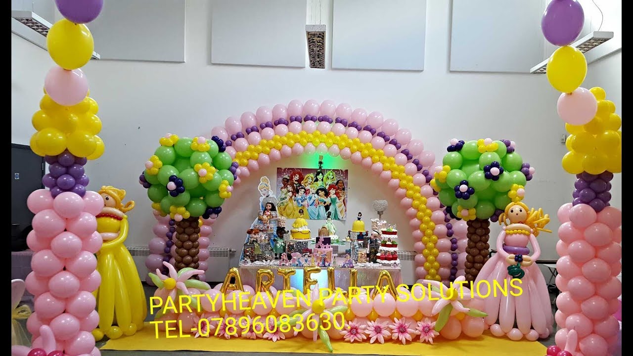 Tutorial/How to make a Balloon Arch/Balloon Garland / No Helium - YouTube
