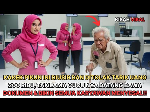 KAKEK PIKUN DITOLAK TARIK UANG 200 RIBU, CUCU NYA DATANG BAWA DOKUMEN DAN BIKIN SEMUA ORANG MENYESAL