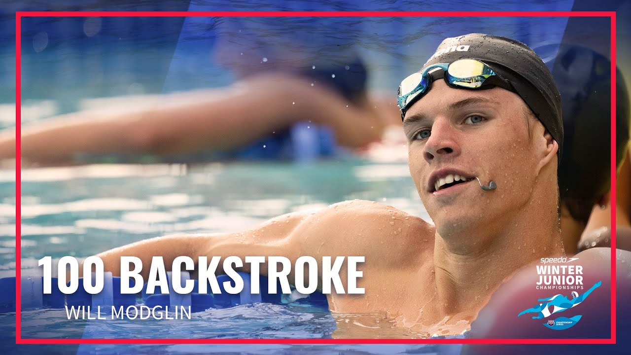 Will Modglin Tops Field in Men's 100 Backstroke | 2022 Speedo Winter Jr ...