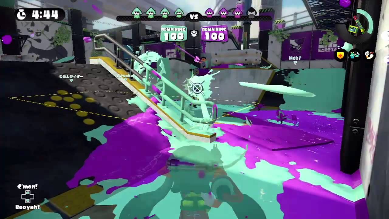 Splatoon - Online Ranked Splat Zones 1 - YouTube