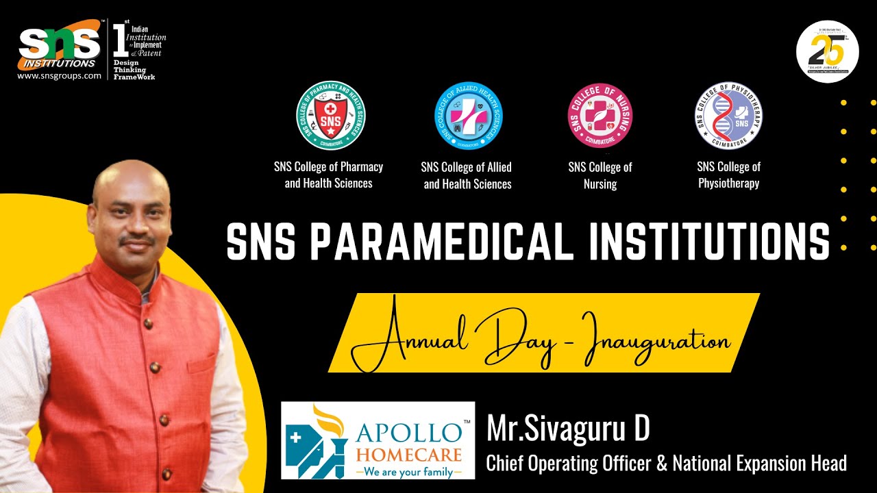 Annual Day - SNS Paramedical | SNS Institutions, Coimbatore - YouTube