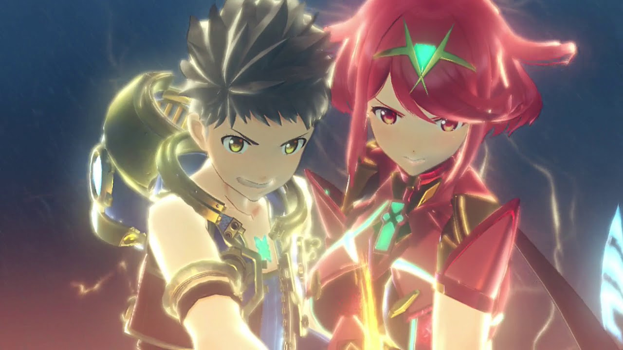 Pyra & Rex . Burning Sword!!! to Malos Scene (Japanese) Xenoblade ...