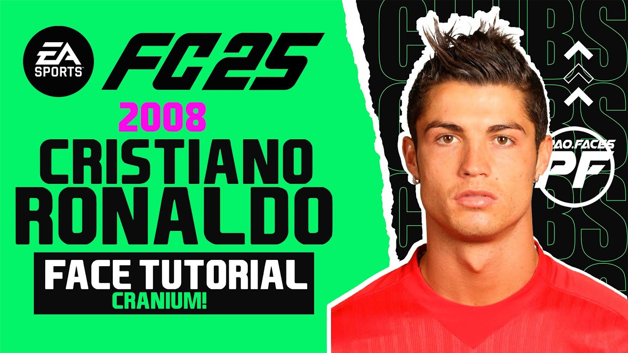 how to make CRISTIANO RONALDO 2008 in EA FC 25 FACE Clubs Face Creation ...
