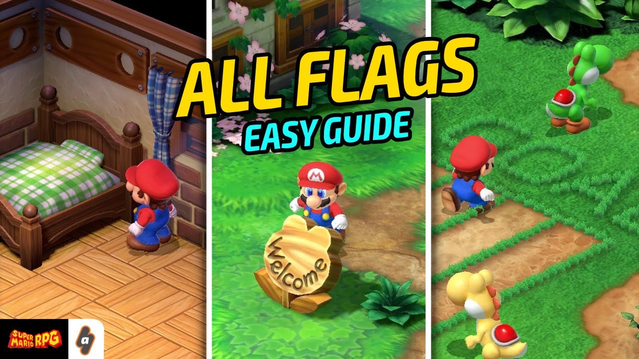 EASY GUIDE: All hidden flag locations in Super Mario RPG Remake - YouTube